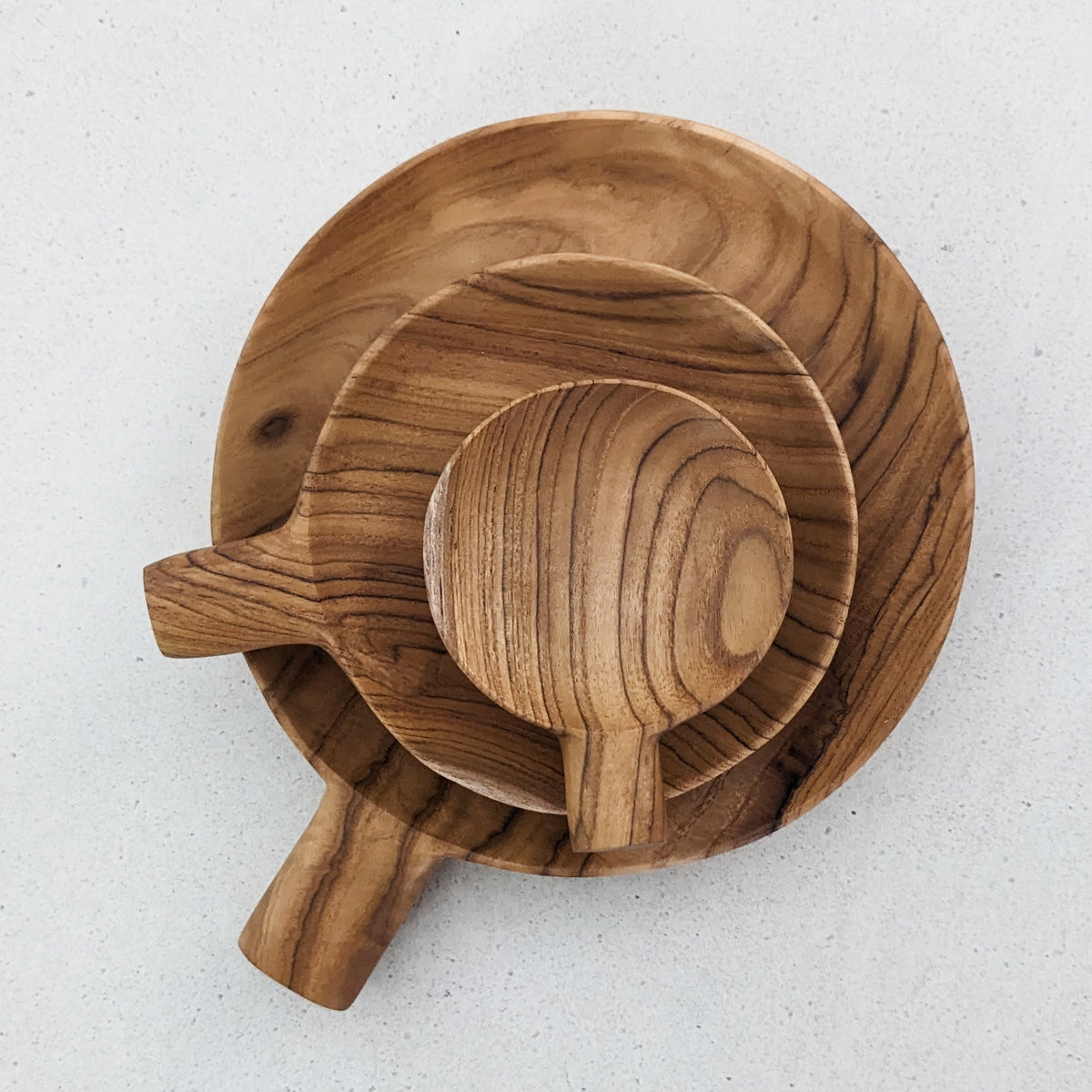 Teak Wooden Paddle Serving Plate - 3 Sizes – Koa Living
