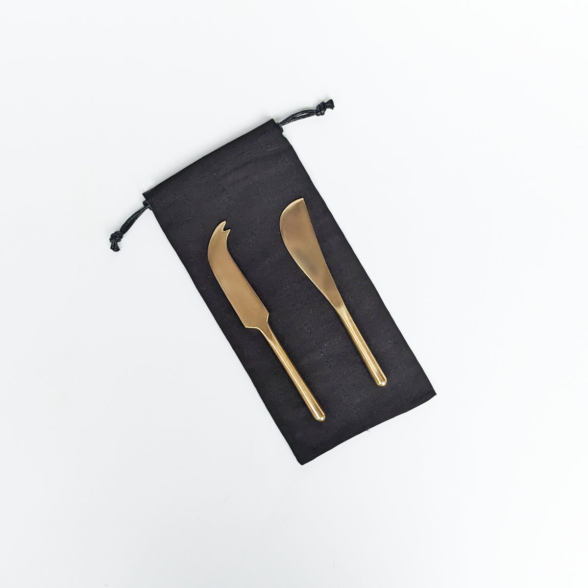 Solid Brass Cheese & Pate Knife Set – Koa Living
